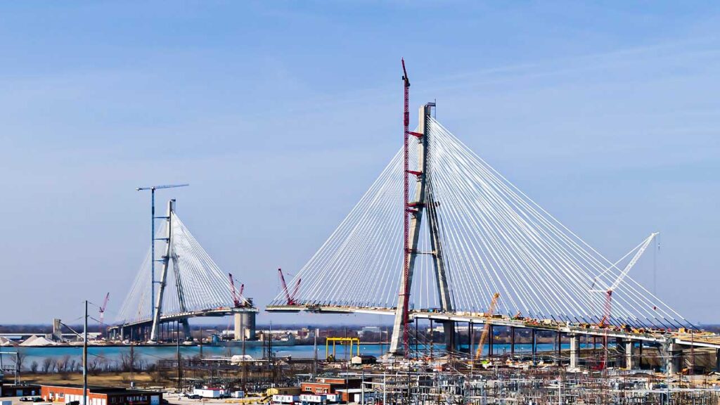 Gordie Howe Bridge Marks Milestone 2000 Days Into Construction