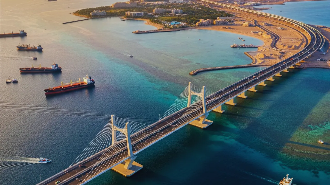 Saudi–Egypt Red Sea Bridge: The 32-Kilometer Mega Project Connecting ...